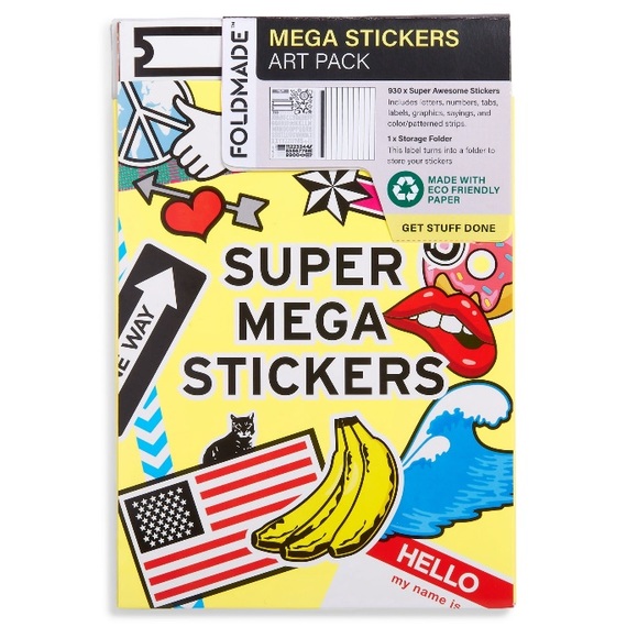 Foldmade | Office | 525foldmade Mega Stickers Art Pack 93 Stickers ...